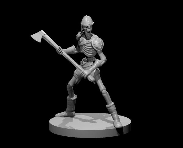 Skeleton Axeweilder RPG 3D Miniatūra - RPG House